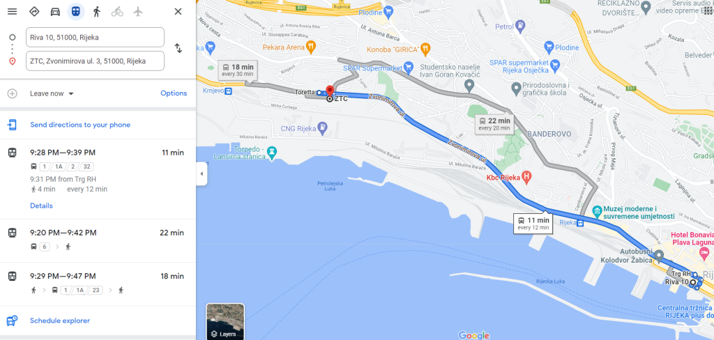 Getting Around Rijeka by Bus Just Became Easier With Google Transit Now ...