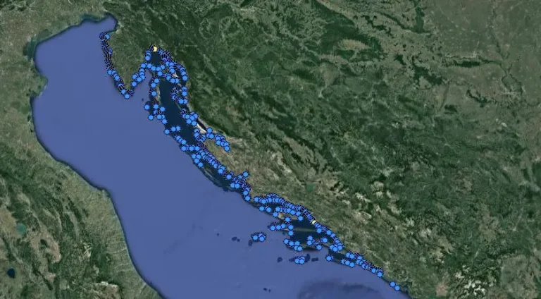 Croatian Interactive Map Shows Cleanliness of Sea at Different Beaches ...